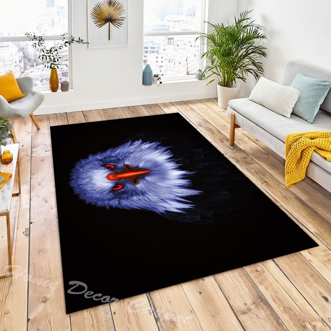 Brightened Eagle Decor Rug Popular Rugs Themed Rugs Home | Etsy