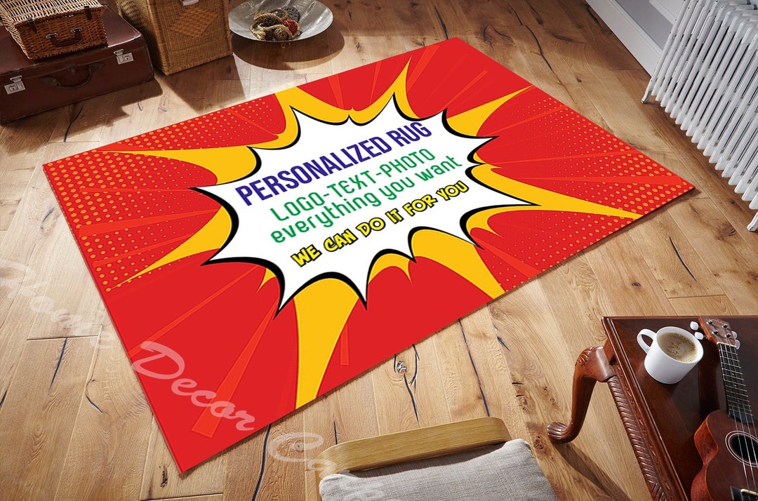 Custom Your Image Area Rug, Personalized Rug, Custom Rug, Personalized ...
