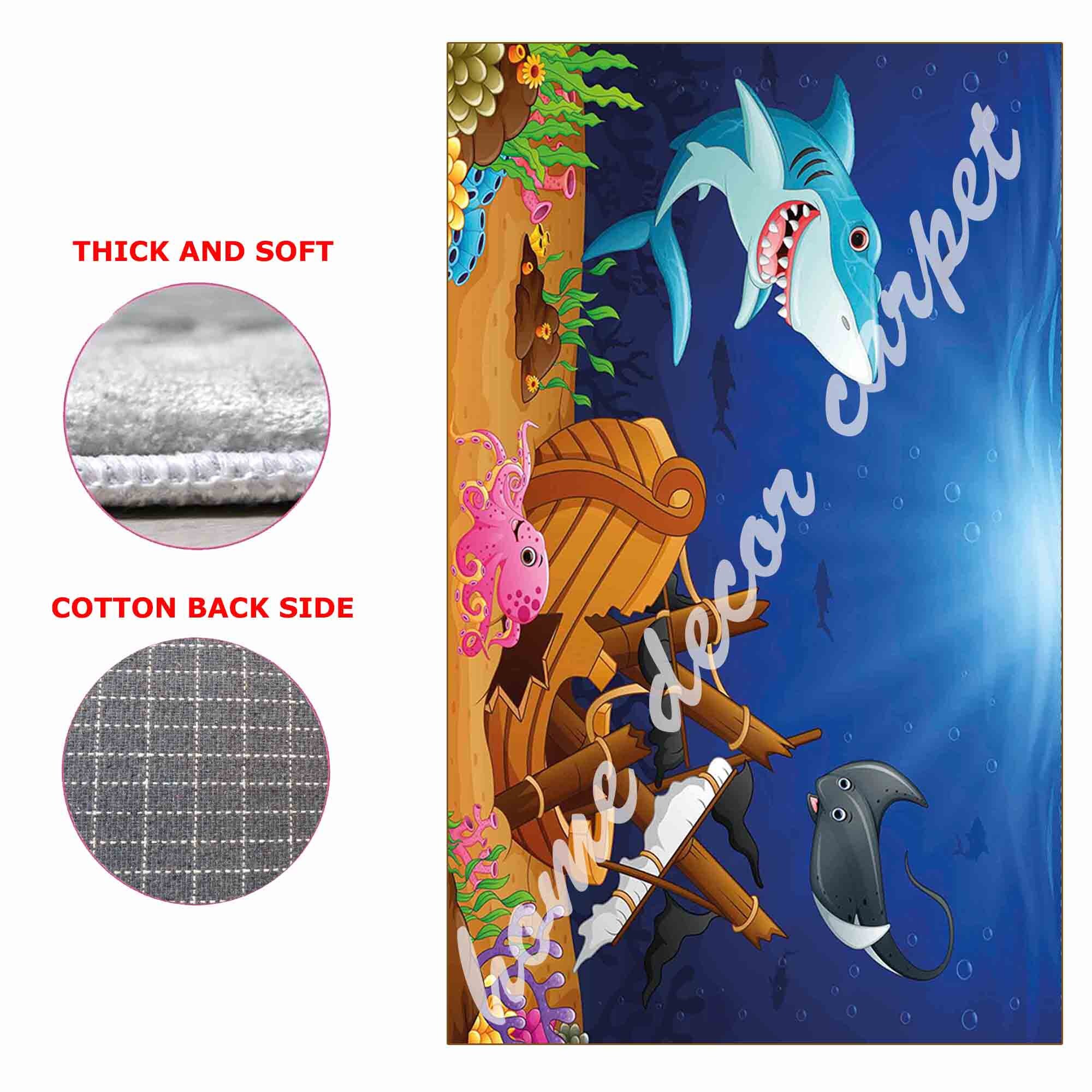 Shark Bath Mat Shark Ocean Theme Nautical Decor Jaws Shower - Etsy UK