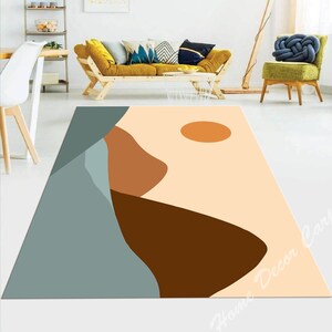 Landscape Drawing, Boho Beach Print, Abstract Art Print, Printable Boho ...