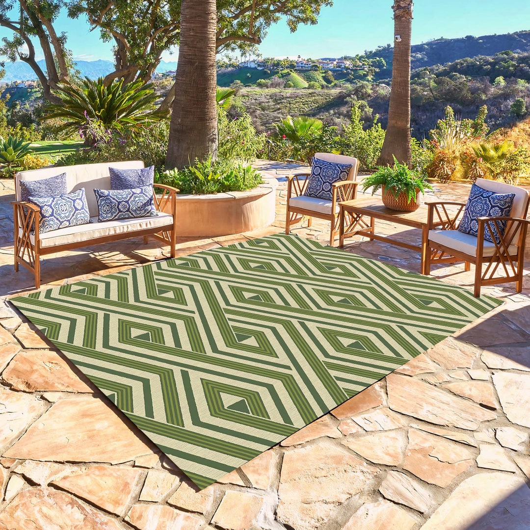 Outdoor Rug,garden Patio Rug,classic Rug,entry Way Rug,garden Decor ...