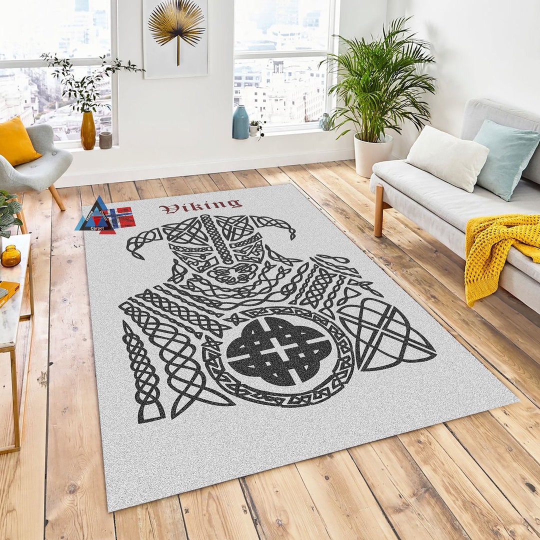 Viking Rug, Viking, Personalized A Viking Rug, Viking Pattern Rug, Love ...