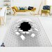 Vortex Illusion Rug Carpet, 3D Effect, Different Sizes, Optical Illusion, Rectangular Version ...