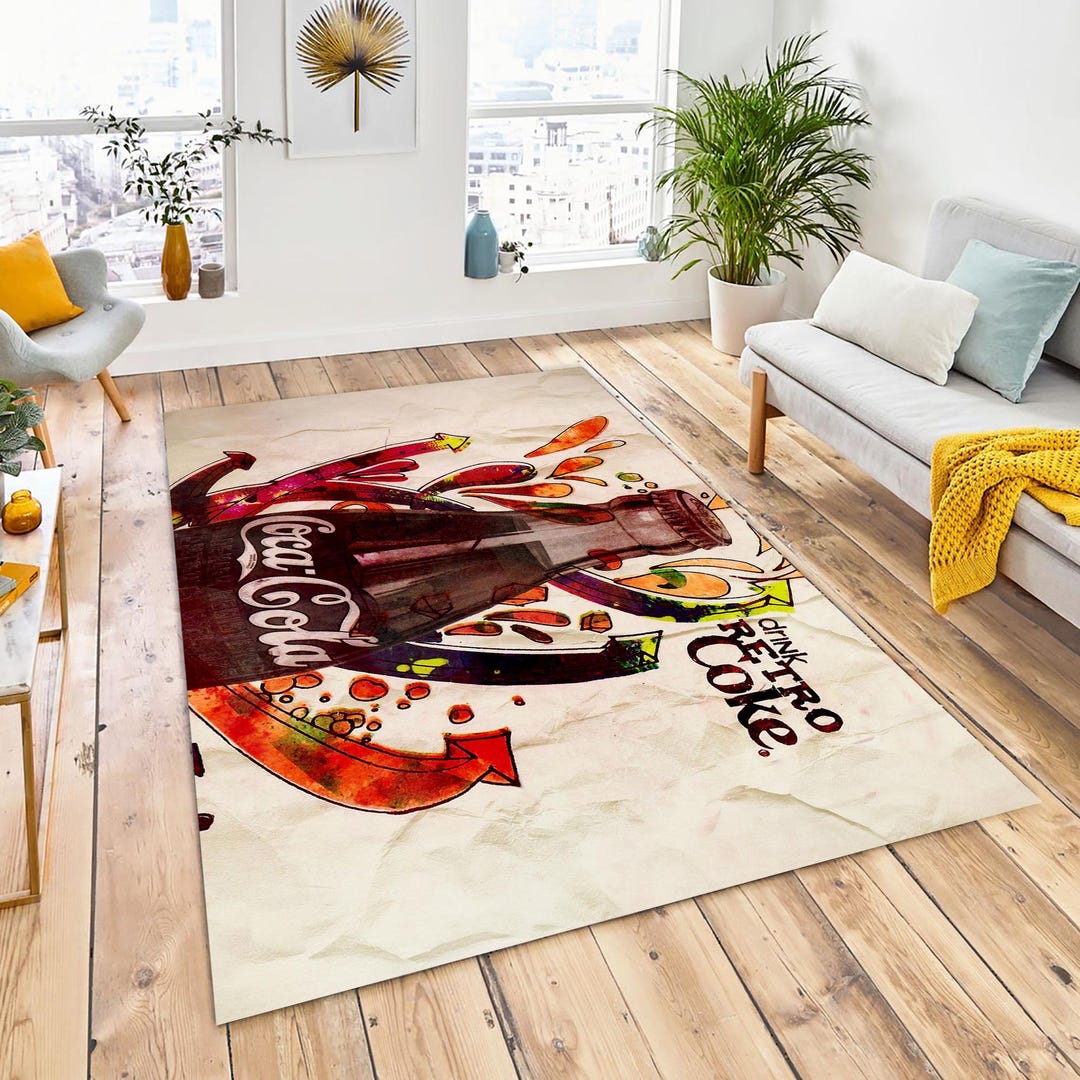 Coca Cola Rug,bottle Pattern,coca Cola Decor,coke Rug,kitchen Runner ...