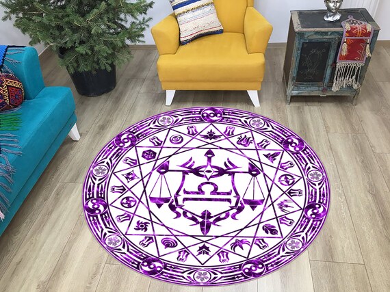 Occult Magic Circle Magic Rug Magic Circle Magic Symbol | Etsy