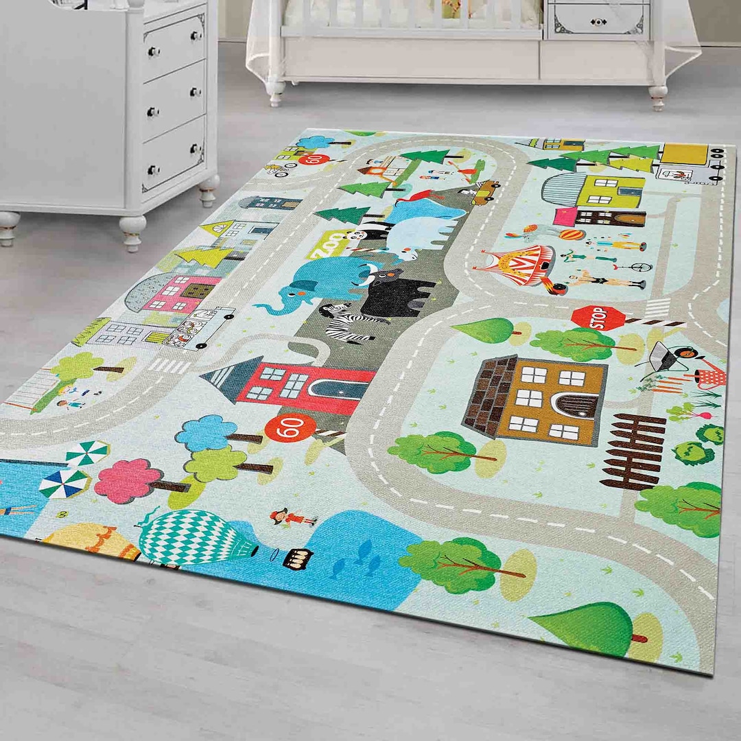 CAR ROADMAP Rug, Maps Rug, Home Decor Rug, City Map Carpet, Home Decor ...
