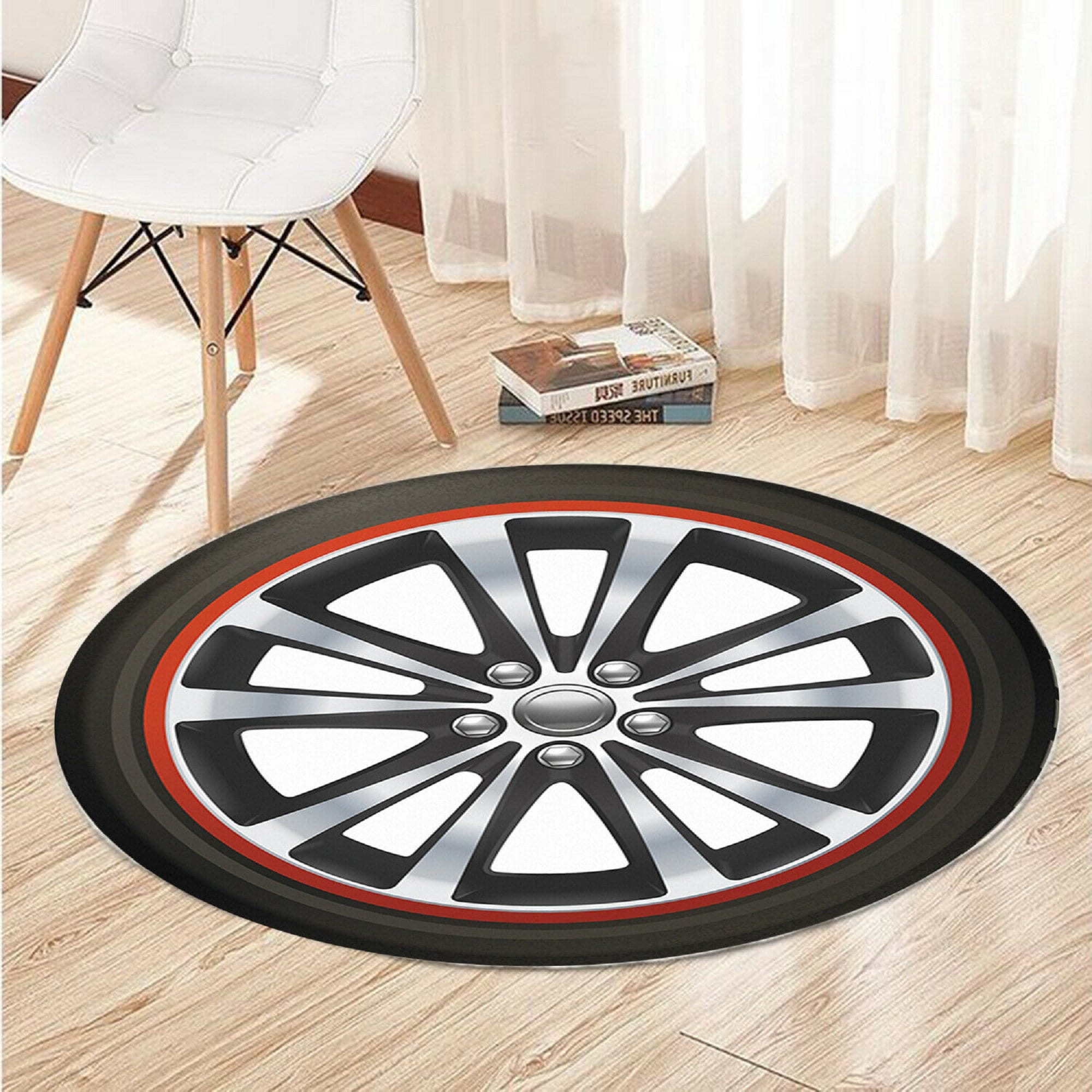 Car Rim Round RugRugRound RugRound CarpetCar Rim Pattern | Etsy