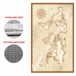 Artistic Vintage World Map Draw Concept Old World Map - Etsy