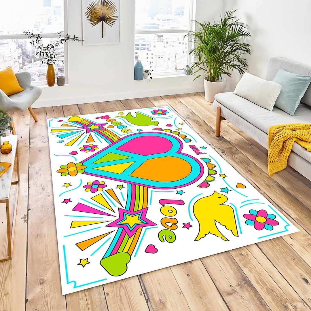 Peace Love Rug, Peace Sign, Love, Peace Hand, Heart, Doodle, Cricut ...