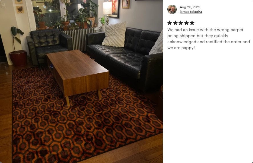 The Shining Overlook Hotel Carpet Area Rug the Shining Carpet | Etsy UK