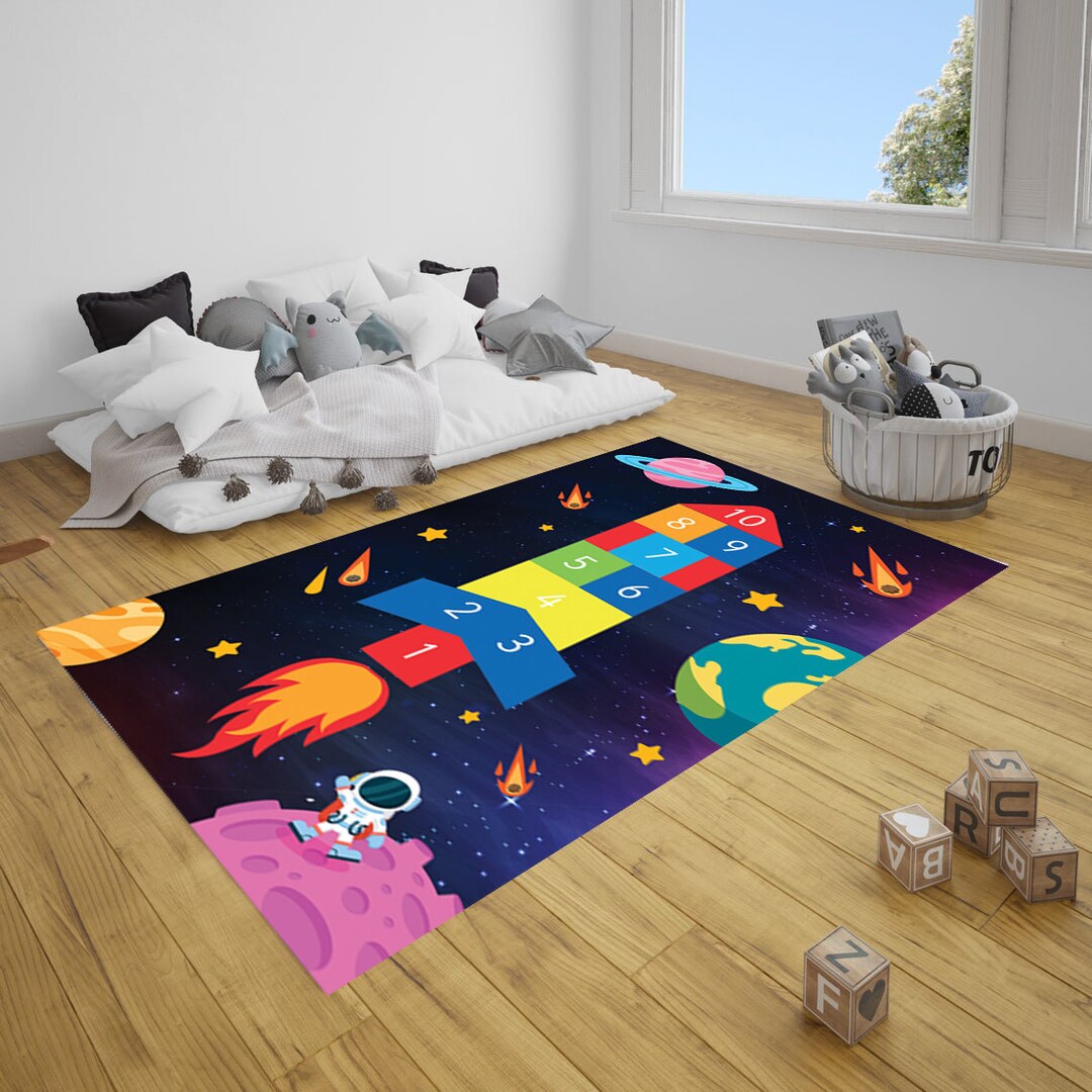 Rocket Rug Personalized Rug Kids Rug Boy Rug Customized - Etsy UK