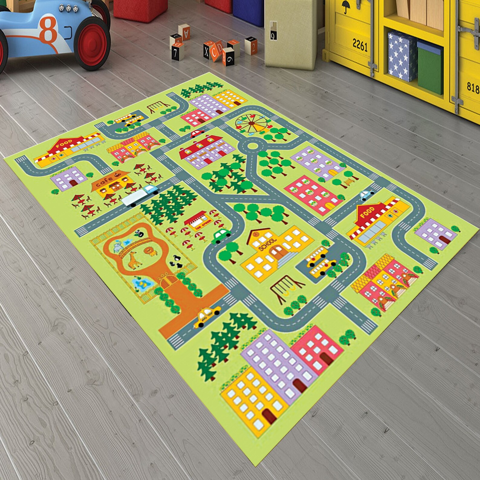City Rug Kids Decor Rug City Map Carpet Home Decor Game - Etsy UK