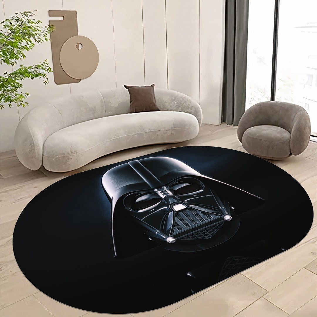 Star Wars Rug, Oval Design, Teens Room Rug, 3D Art Rug, Oval Pattern ...