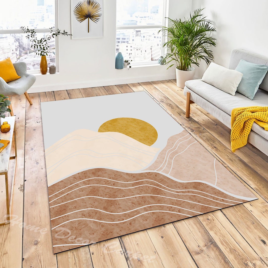 Abstract Design Rug, Minimal Line Drawing Art, Abstract Hand Draw ...