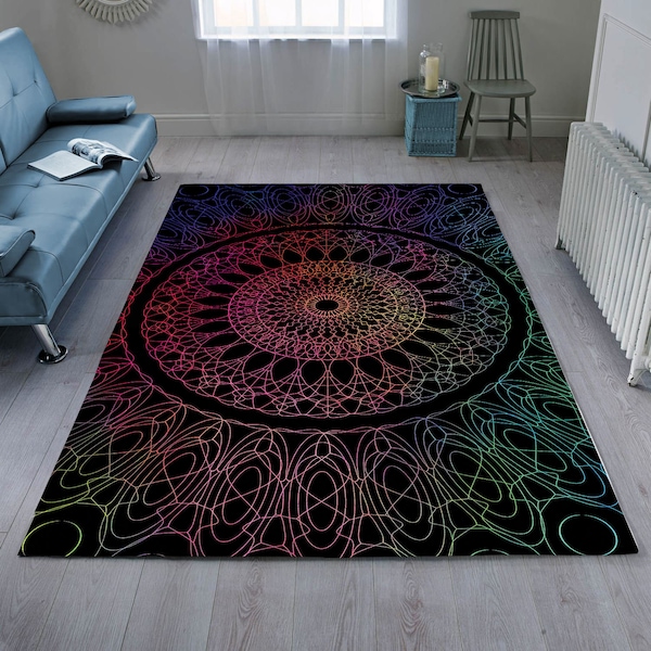 Mandala Bath Mat - Etsy