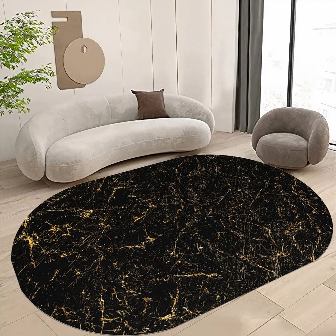 Marble Pattern Rug, Oval Design, Marble, Teens Room Rug,3d Art Rug,oval ...