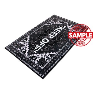 Keepoff Black and Gray Rug Keep off Rug Keep off Carpet - Etsy