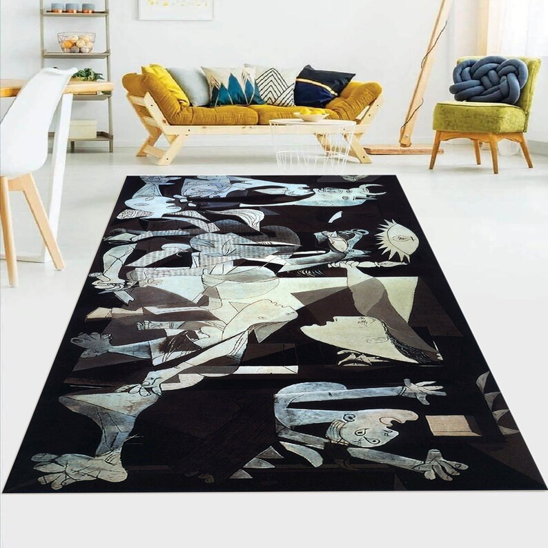 Picasso Guernica Picasso Rug Print Color Version Painting | Etsy