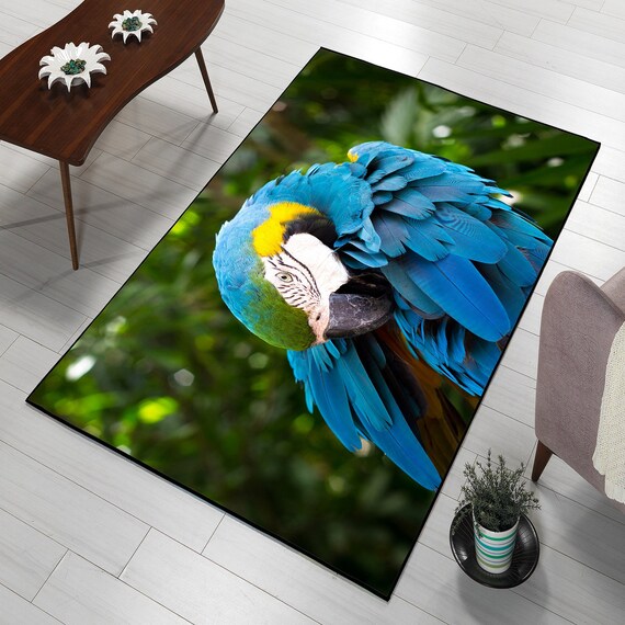 Colorful Parrot Rug Welcome Doormat Parrot Lover Rug Parrot - Etsy
