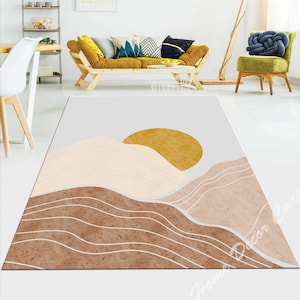 Abstract Design Rug, Minimal Line Drawing Art, Abstract Hand Draw ...