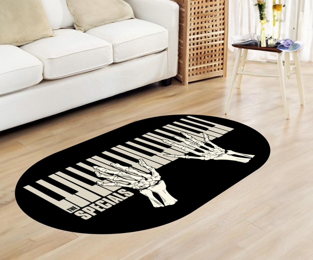 Piano Rug,music Rug, Oval Rug,skeleton Rug, Kids Rug, Round Rug, Indoor ...