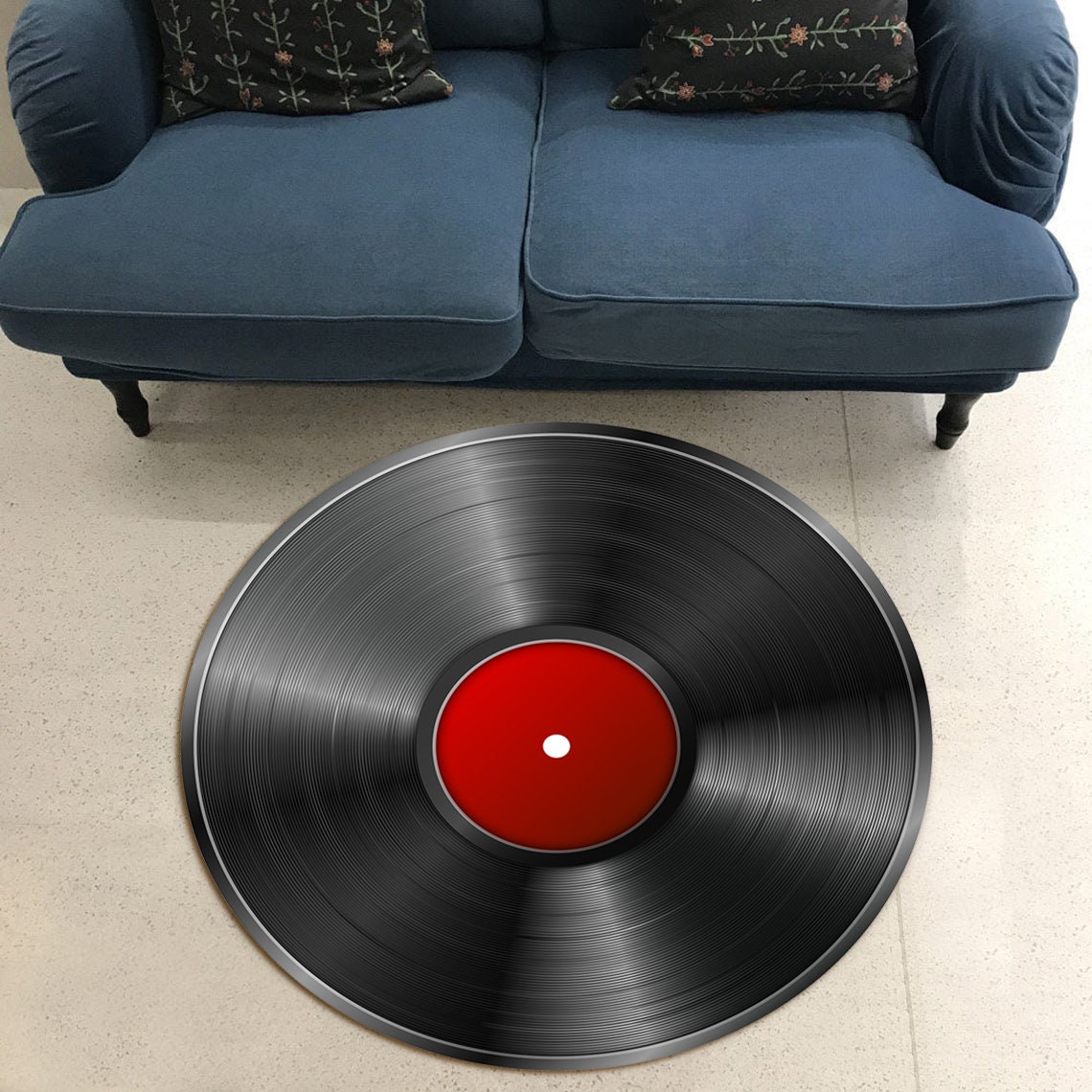 Record Record Rug Boys Room Round Rug Round Carpet Record | Etsy