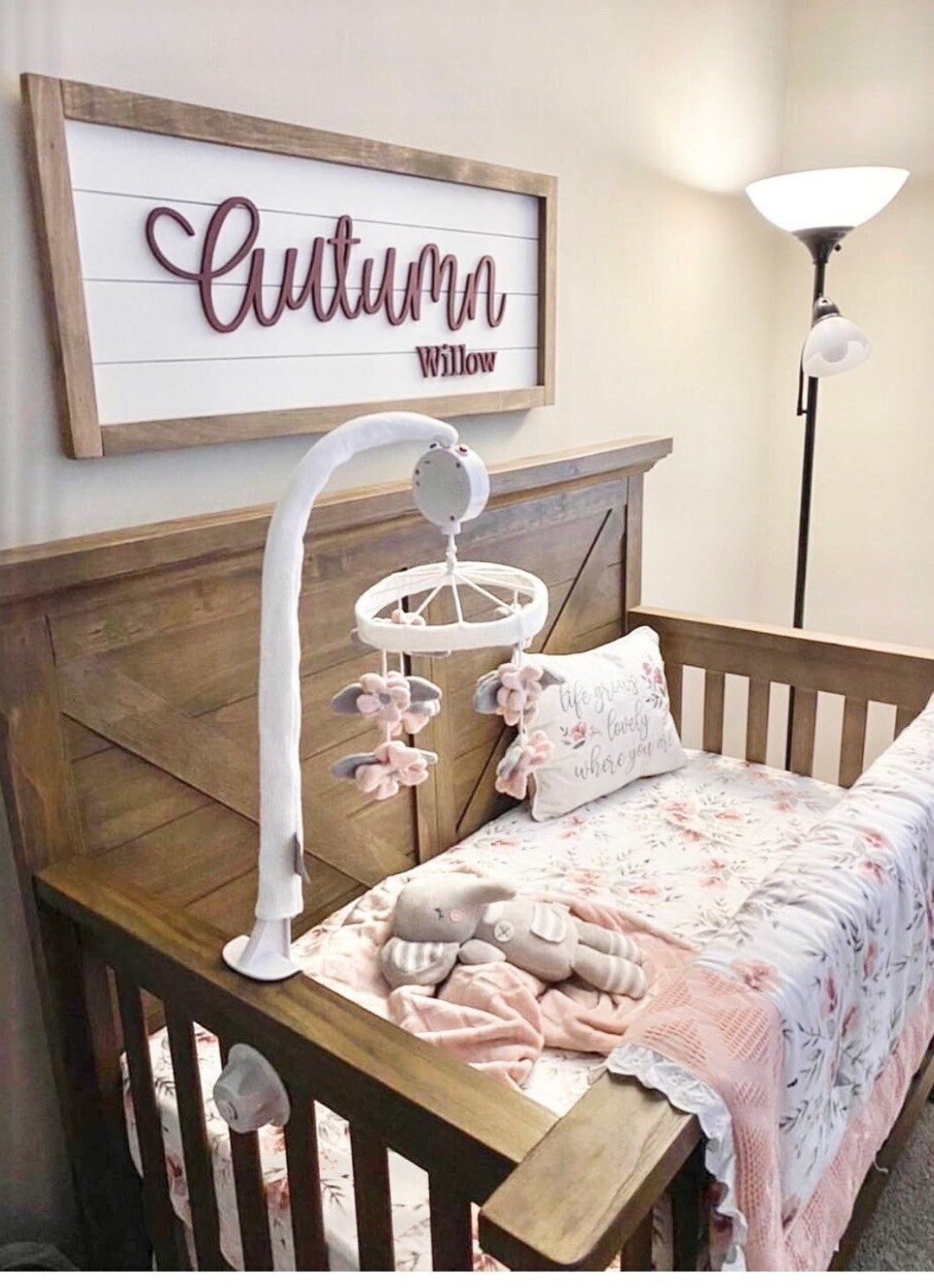 Girl Nursery Decor, Custom Wood Name Sign, Baby Name Sign, Over Crib ...