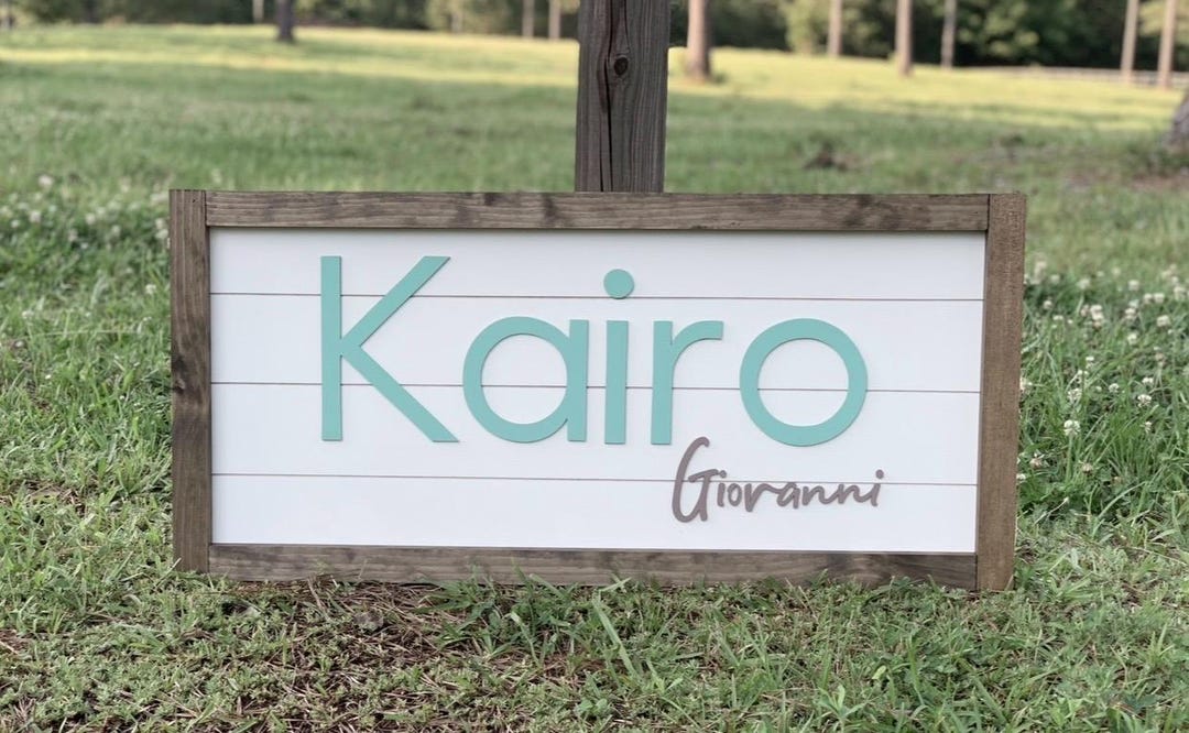 Large Wood Name Sign | Nursery Name | Girl Name | Above Crib Name Sign ...