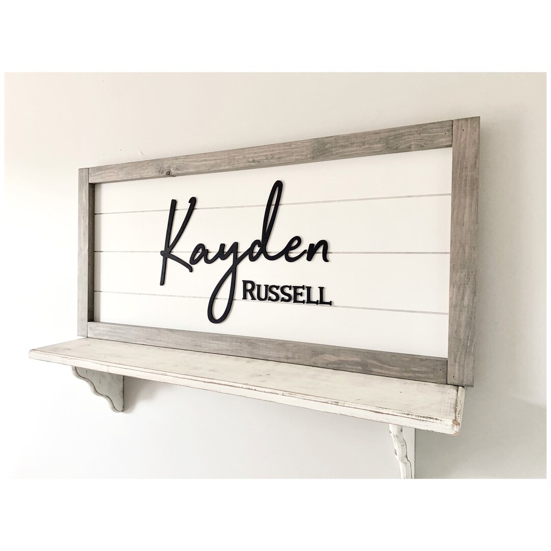 Nursery Name Sign Baby Boy Nursery Baby Shower Nursery - Etsy