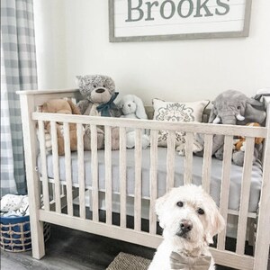 Wood Boy Crib Name Sign, Large Custom Baby Name Sign, Nursery Art Wall ...