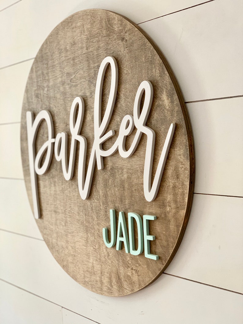 Nursery Name Sign 3D Custom Name Sign Baby Shower Gift - Etsy