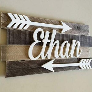 Boy Nursery Name, Wooden Name Cutout, Nursery Decor Boy, Baby Boy Wall ...