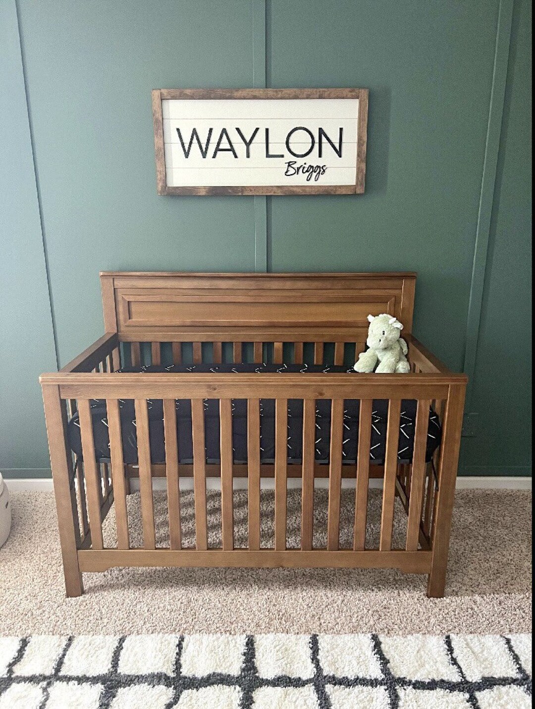 Nursery Wall Decor, Custom Nursery Name Sign, Above Crib Custom Baby ...