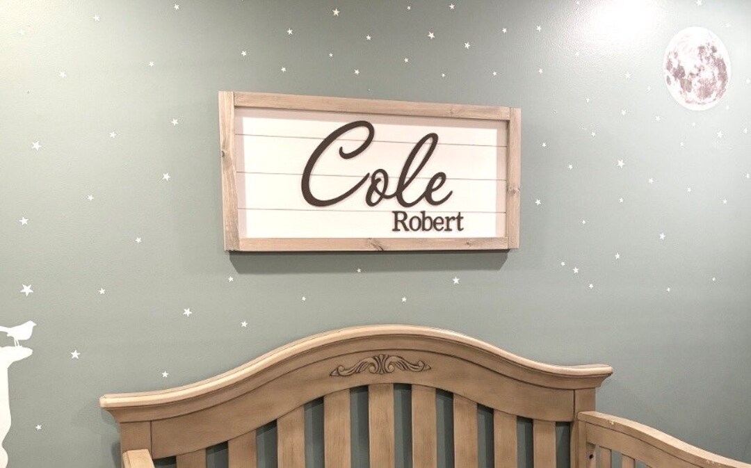 Boy Nursery Wooden Name, Nursery Decor Boy, Boho, Name Cut Out, Letter ...