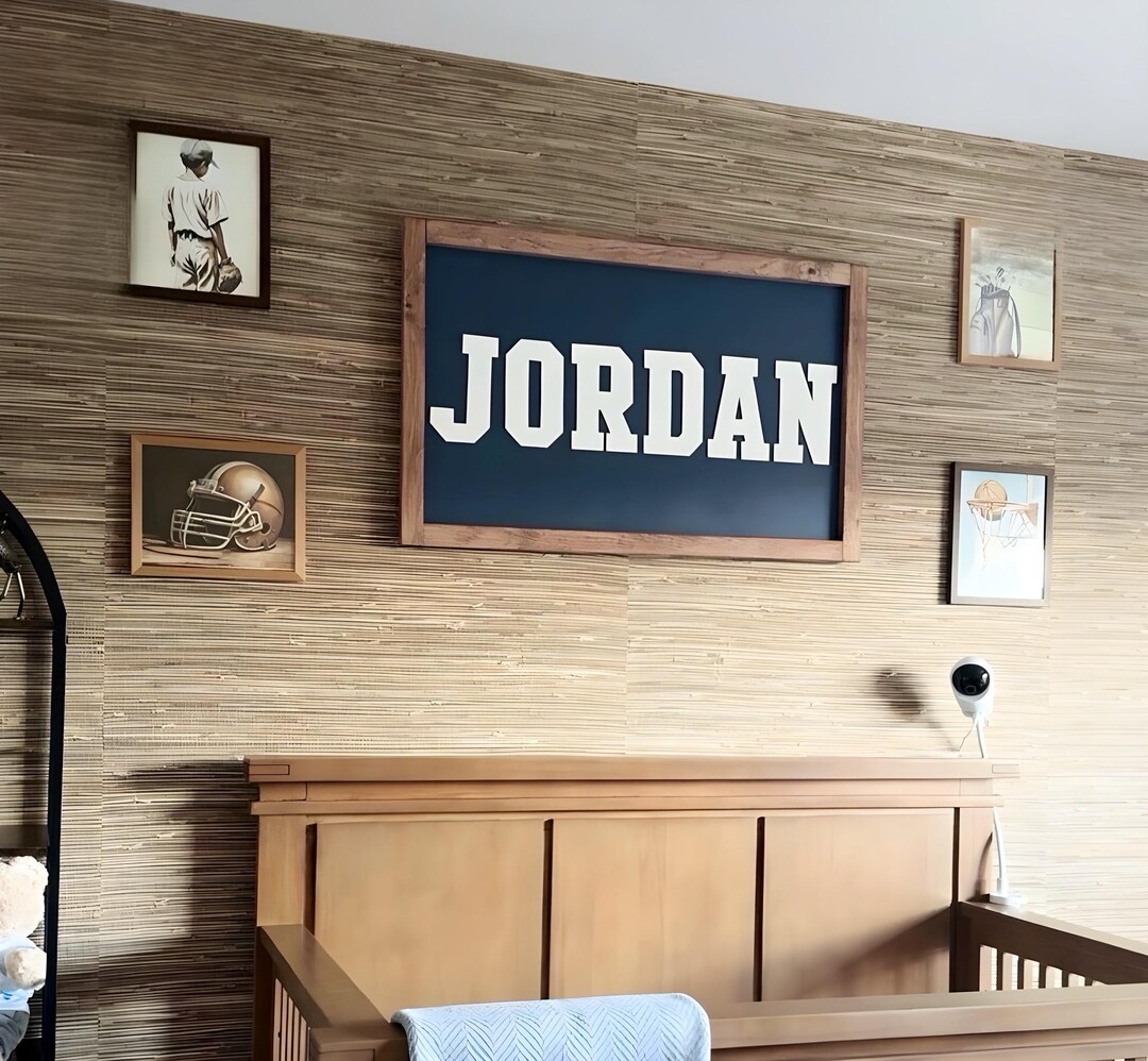 Large Wooden Name Sign, Custom Nursery Name, Over Crib Letters, Baby ...
