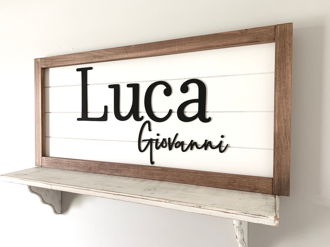 Nursery Name Sign Baby Boy Nursery Baby Shower Nursery - Etsy