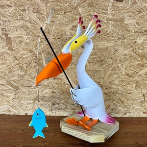 PVC Pipe Pelican Fishing Sitting Instant Pattern Digital Download - Etsy
