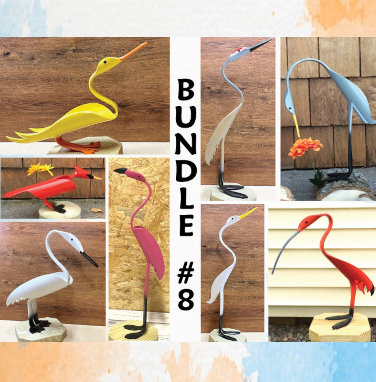 PVC Pipe Pattern Bundle 8 Duck, Crane/heron, Sandhill Crane, Flamingo ...