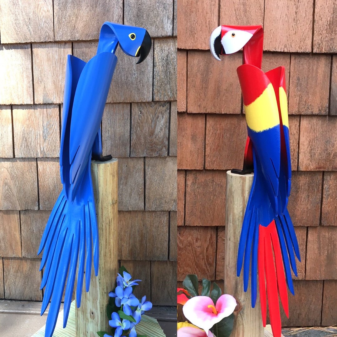 PVC Pipe Hyacinth & Scarlet Macaw Instant Pattern Digital Download - Etsy
