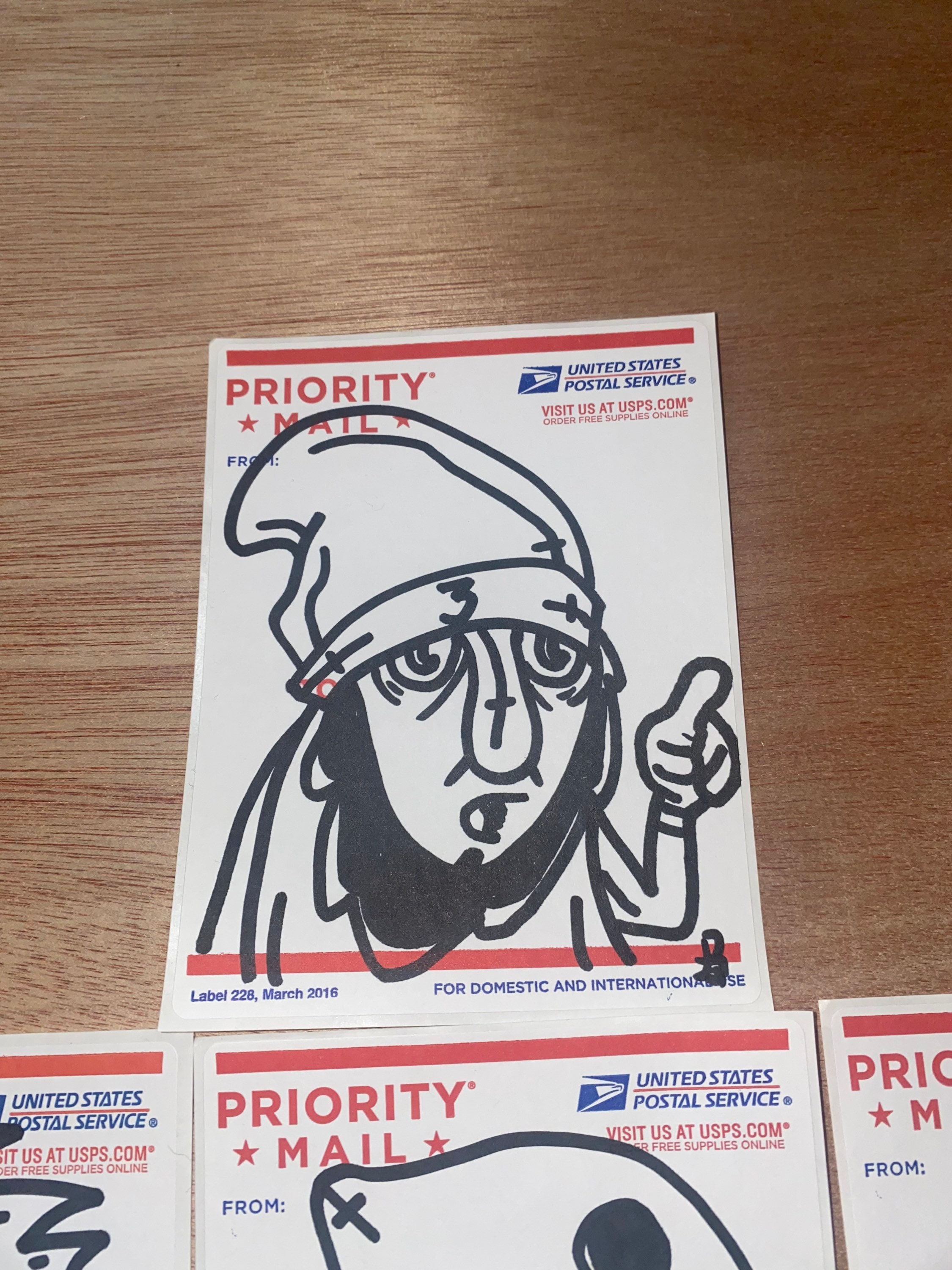 Priority Mail Sticker Art
