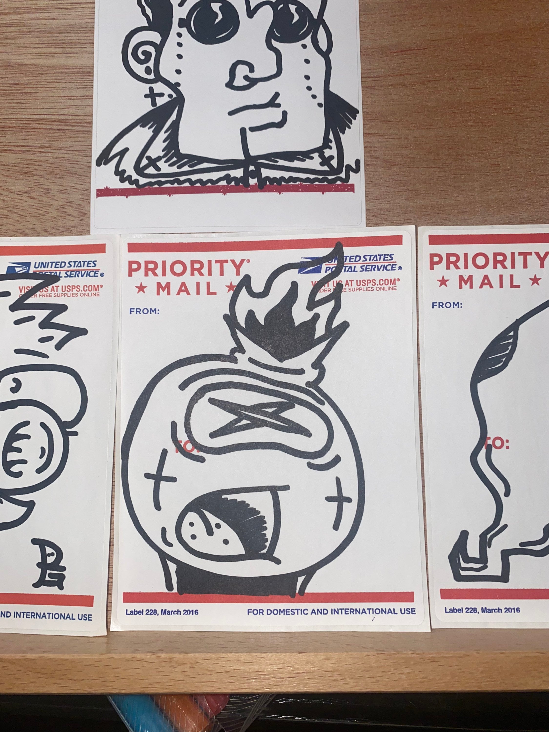 Priority Mail Sticker Art