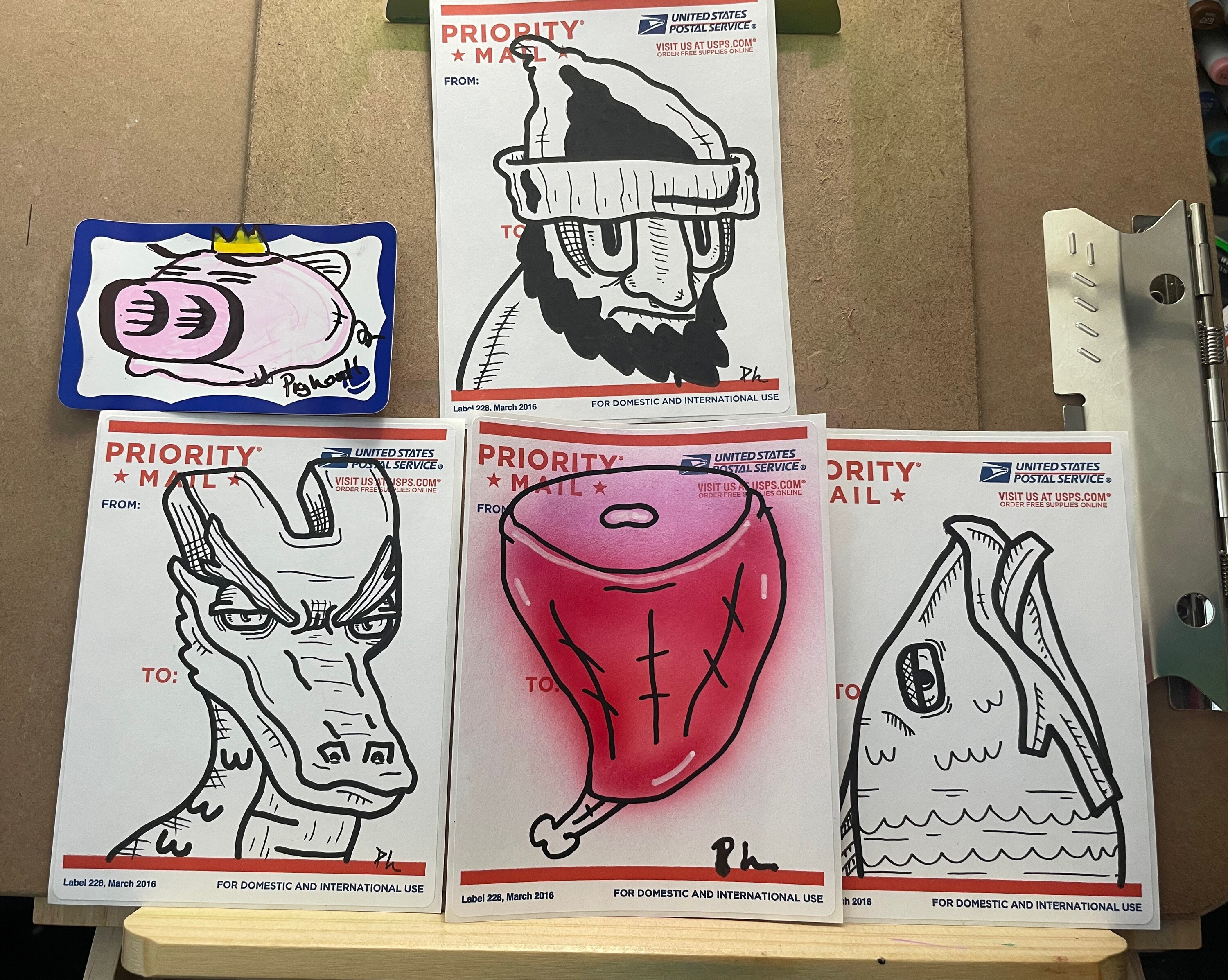 Priority Mail Sticker Art