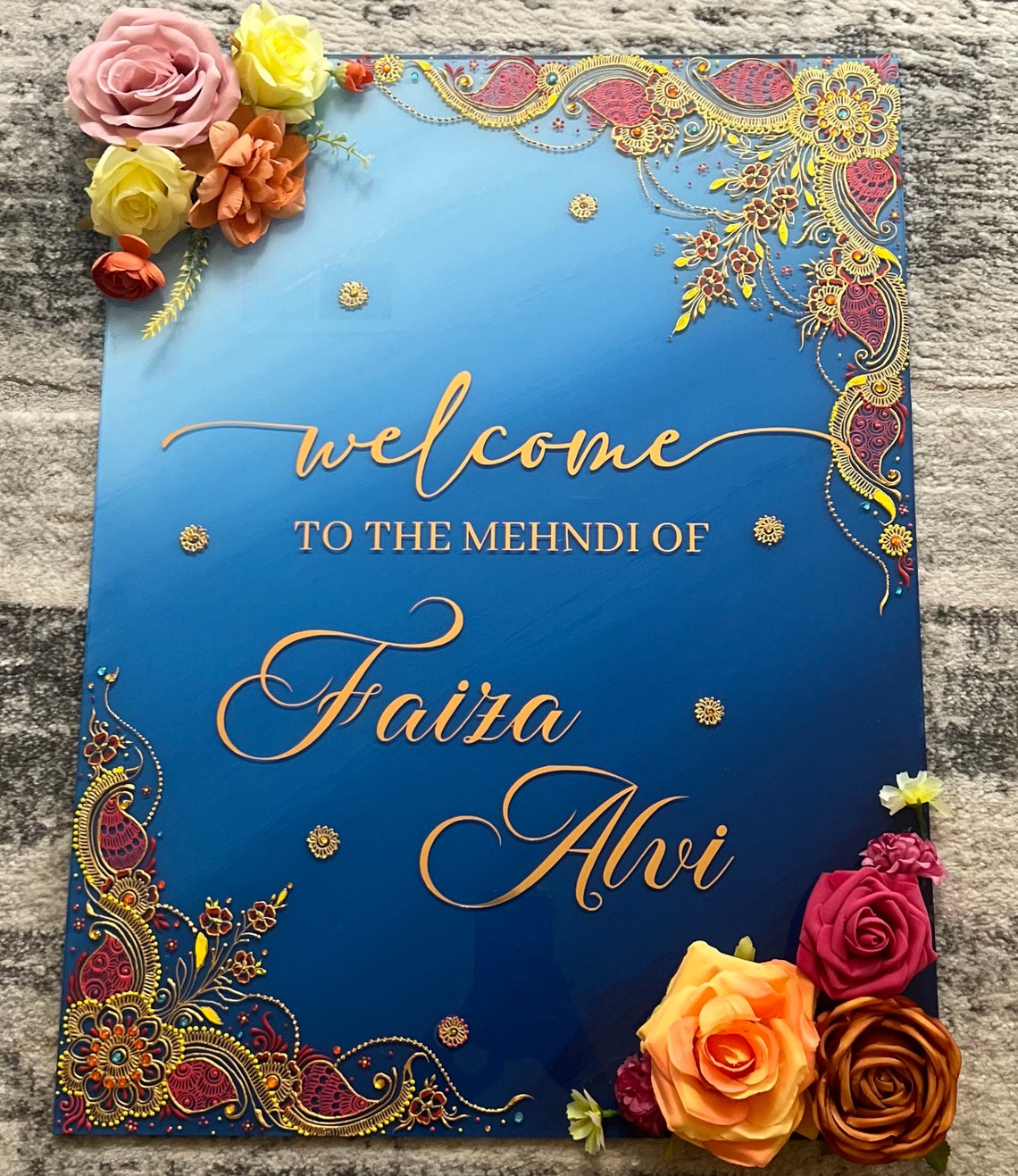 Mehndi Welcome Sign Henna Welcome Sign Dholki Sign Wedding Sign Wedding ...