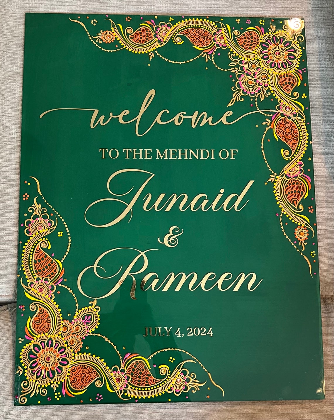 Mehndi Welcome Sign Henna Welcome Sign Haldi Sign Dholki Wedding Sign ...