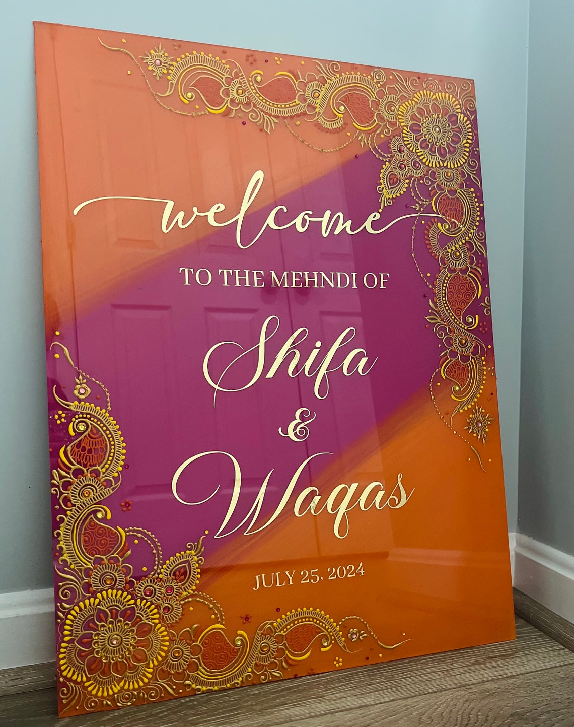 Mehndi Welcome Sign Henna Welcome Sign Haldi Sign Dholki Wedding Sign ...