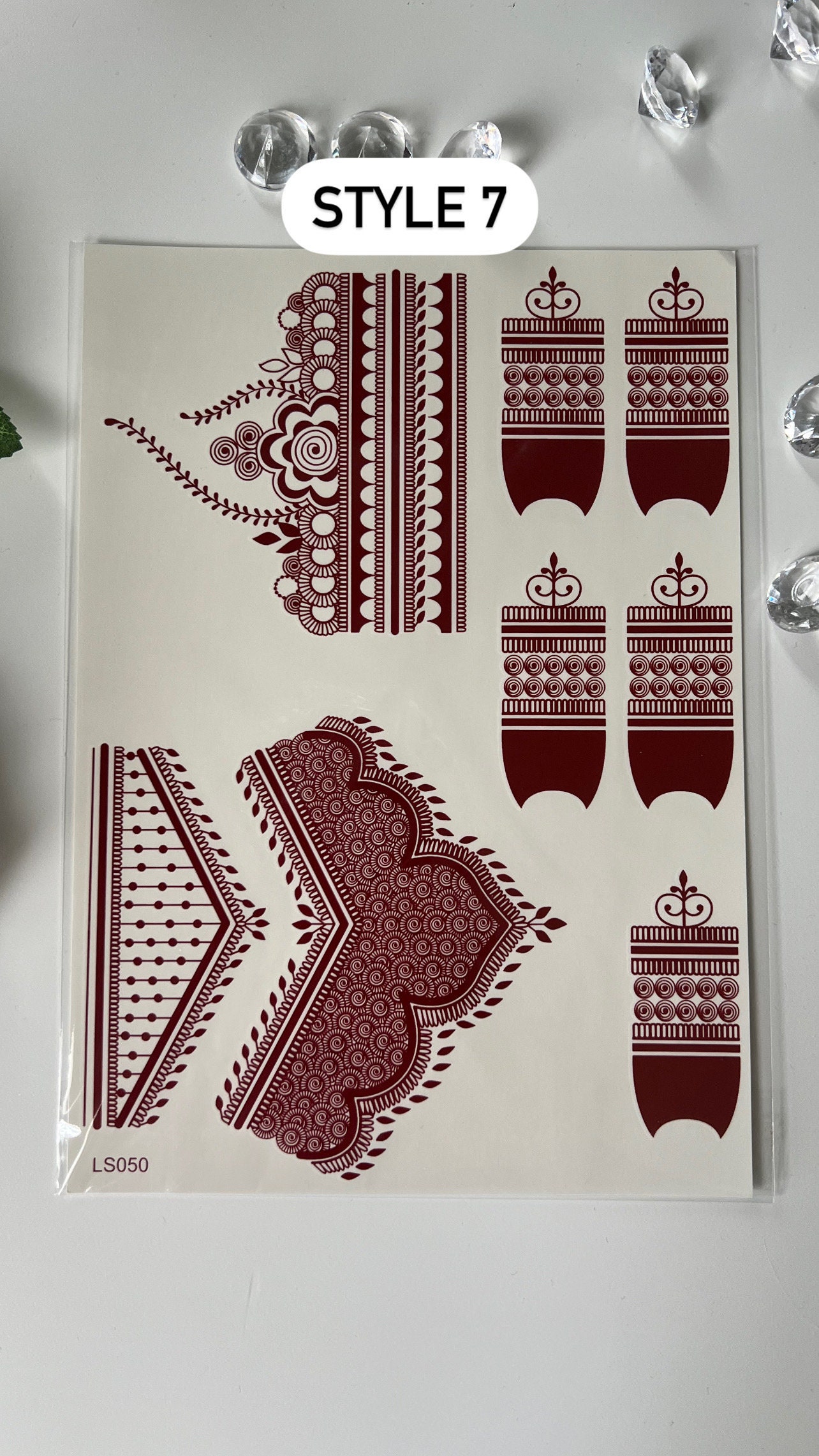 Henna Tattoo, Henna , Instant Henna, Temporary Tattoo, Sticker Tattoo ...