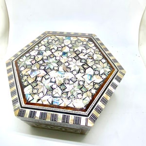 Handmade Decoration Jewelry Box Inlaid With Blue Paua Shell and Mother ...