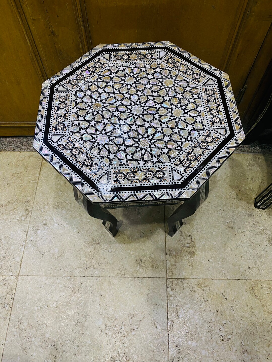 Octagonal 16 Side Table coffee Table Inlayed With - Etsy