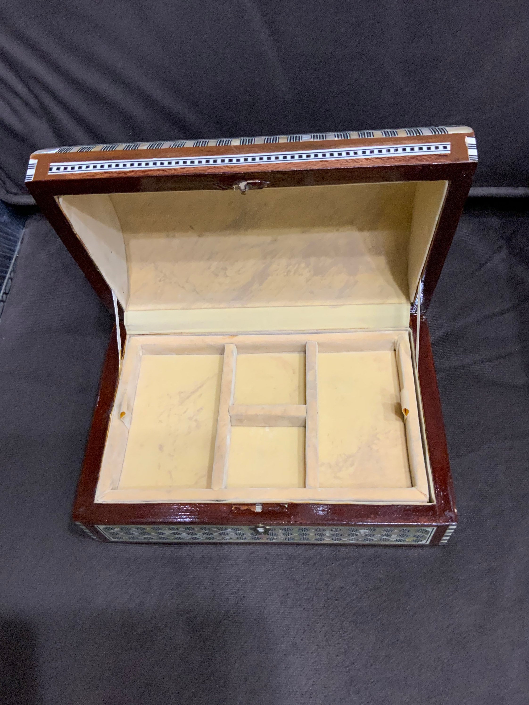 Top Curved Box Inlaid With Blue Paua Shell and Mother of Pearl - Etsy