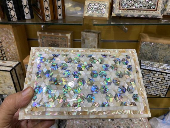 Blue Paua and Mother of Pearl Boxes | Etsy
